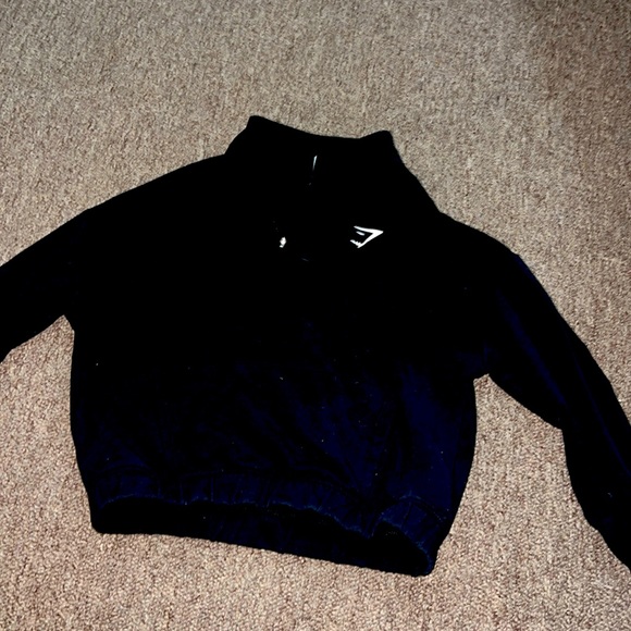 Gymshark | Tops | Jim Shark Cropped Half Zip | Poshmark
